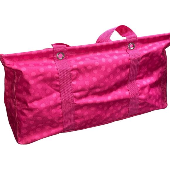 thirty-one | Bags | Thirty One Large Utility Tote Lotsa Dots Pink ...